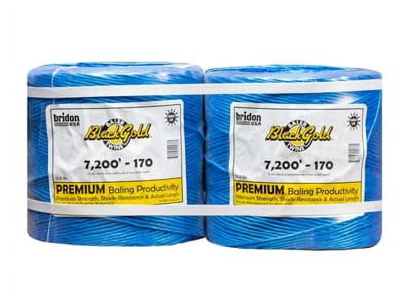 Bridon Black Gold Blue Hay Baling Twine 170 Pound Knot Strength and ...