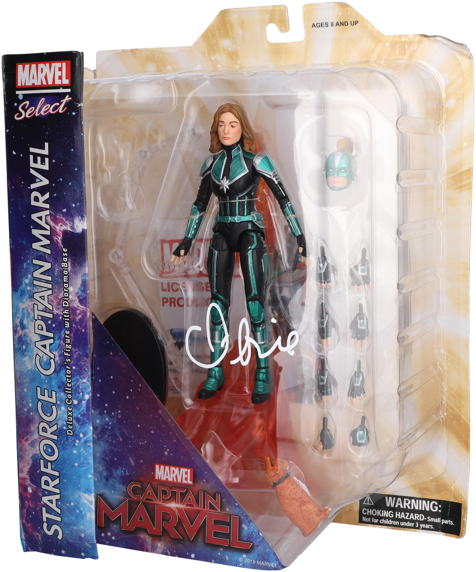 Brie Larson Captain Marvel Autgraphed Marvel Select Action Figure ...