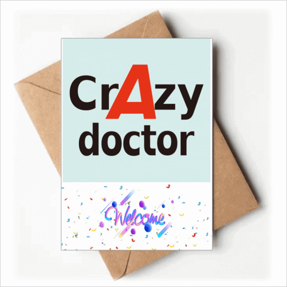 Brief Best Cool Doctor Physician Welcome Back Greeting Cards Envelopes ...