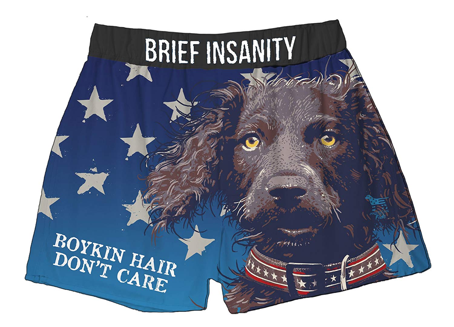 Brief Insanity Men's Boxer Shorts Underwear Dog Bad Hair Day Print ...