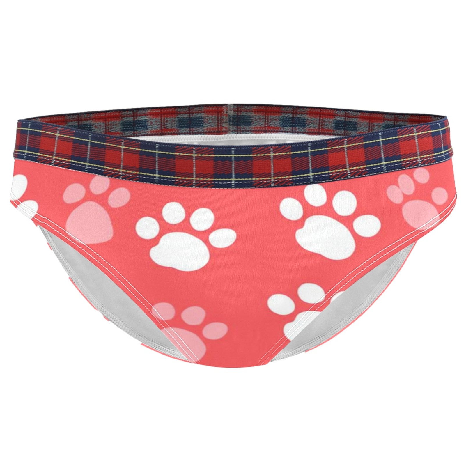 Brief Underwear Bikini Panties for Women Bikini Underwear M Animal Paw ...