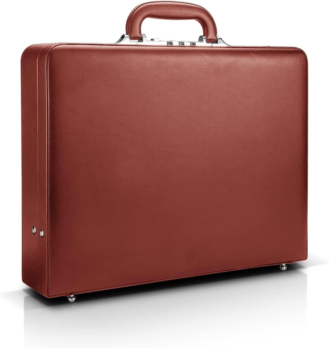 Briefcases for Men, Professional Leather Briefcase with Lock, Hard ...