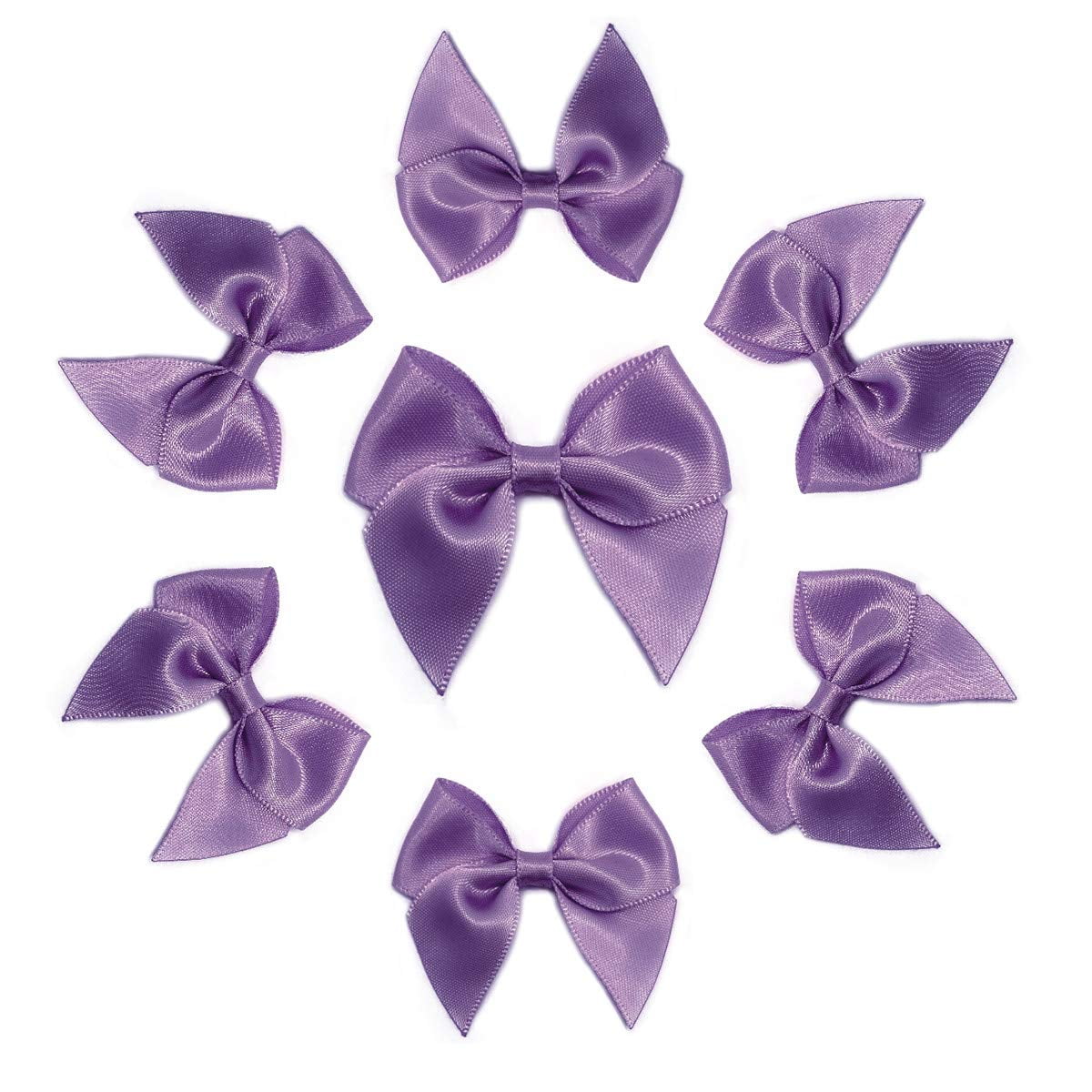Briefix 25 Pieces Mini Satin Ribbon Bows with Removable Sticky Gel Pads (Lt. Orchid) - Walmart.com