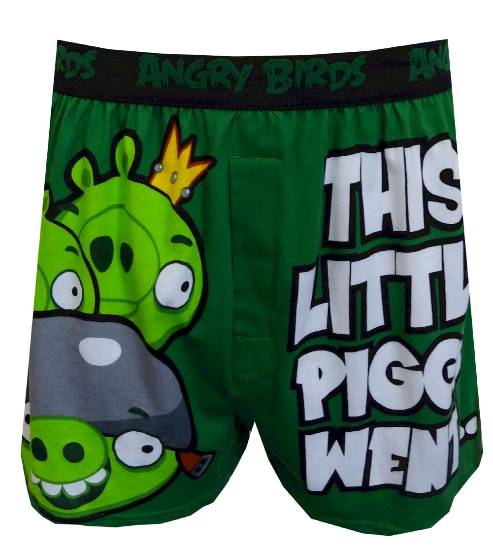 Briefly Stated Mens Angry Birds This Little Piggie Went Boom Boxers ...