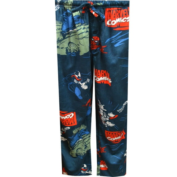 BRIEFLY STATED, Mens Marvel Comics Hulk Thor Spidey Venom Lounge Pants ...