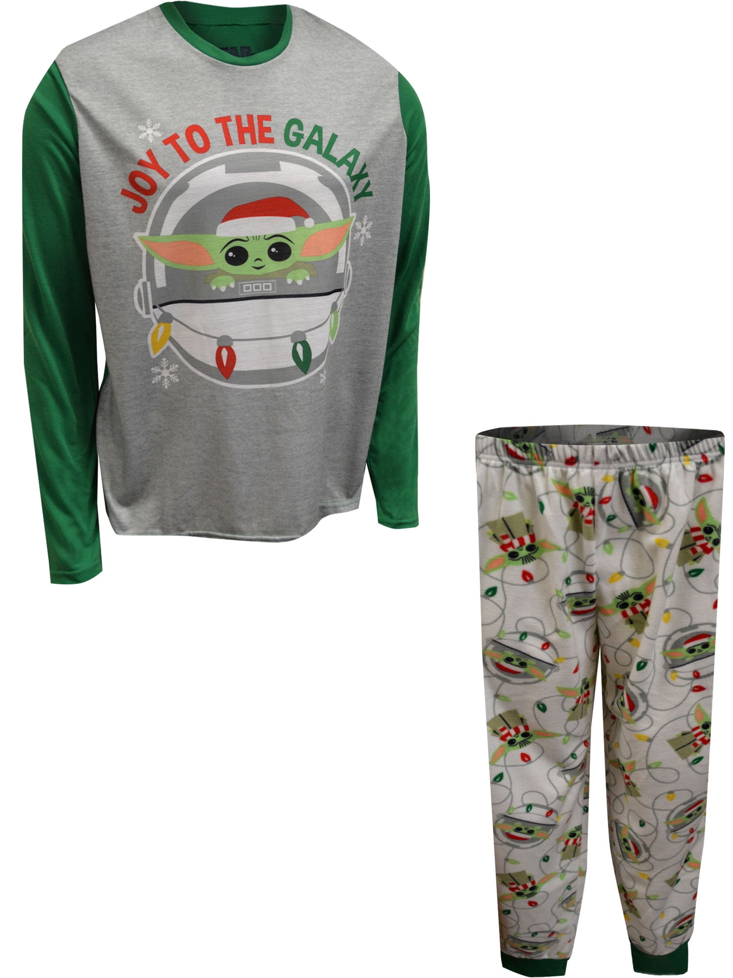 Briefly Stated Mens Star Wars Mandalorian Joy to the Galaxy Mens Pajama ...