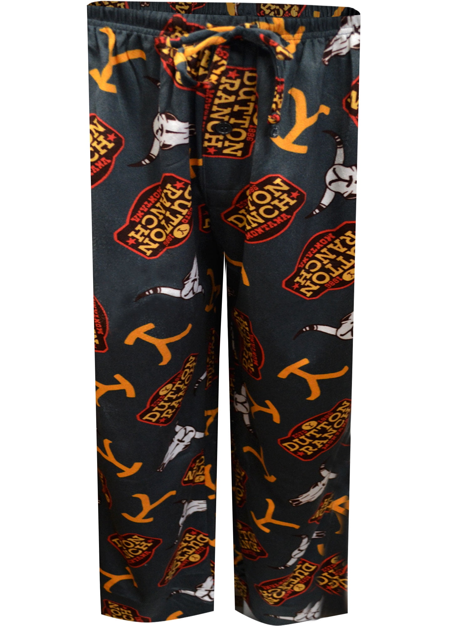 Briefly Stated Mens Yellowstone Dutton Ranch Silky Fleece Lounge Pants ...