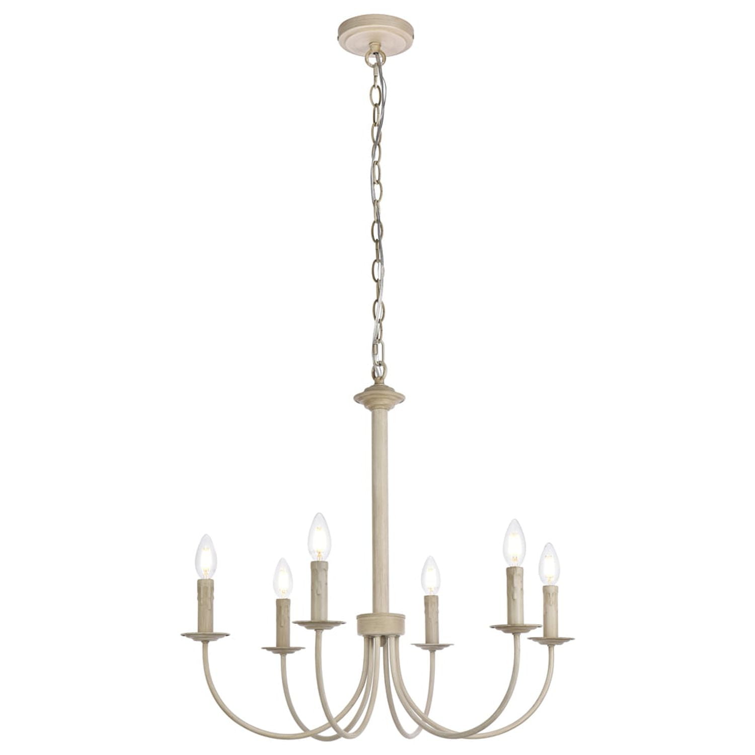 Brielle 6 lights pendant in weathered dove - Walmart.com