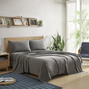 Brielle Home Queen Size Cotton Bed Sheets, Full Weave Percale Sheet Set ...