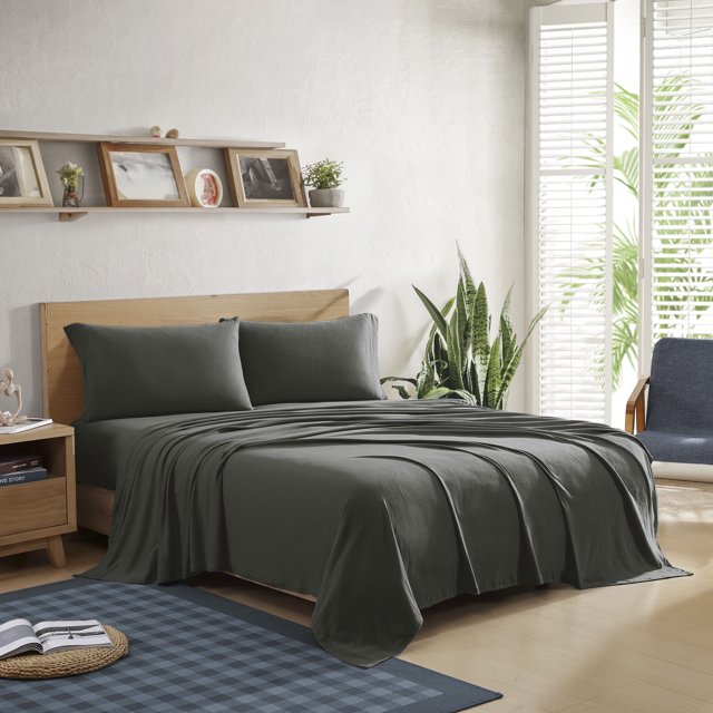 Brielle Home 100% Cotton Knit Jersey Sheets Collection - Walmart.com