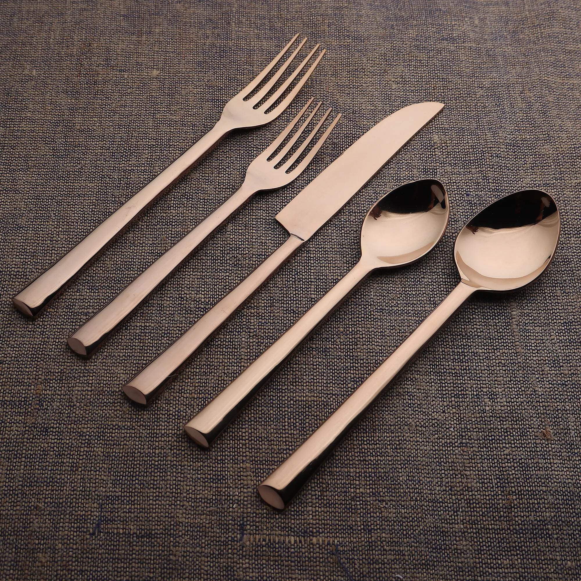 Brier Bronze PVD 5 Pc. Flatware Set - Walmart.com