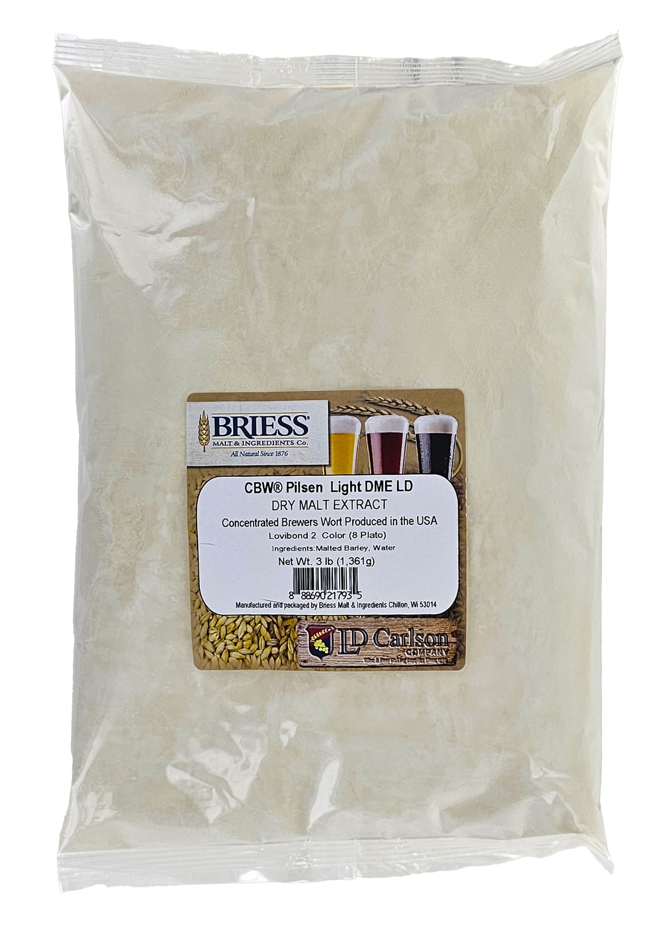 Briess Dried Malt Extract- Pilsen- 3 Lb. - Walmart.com
