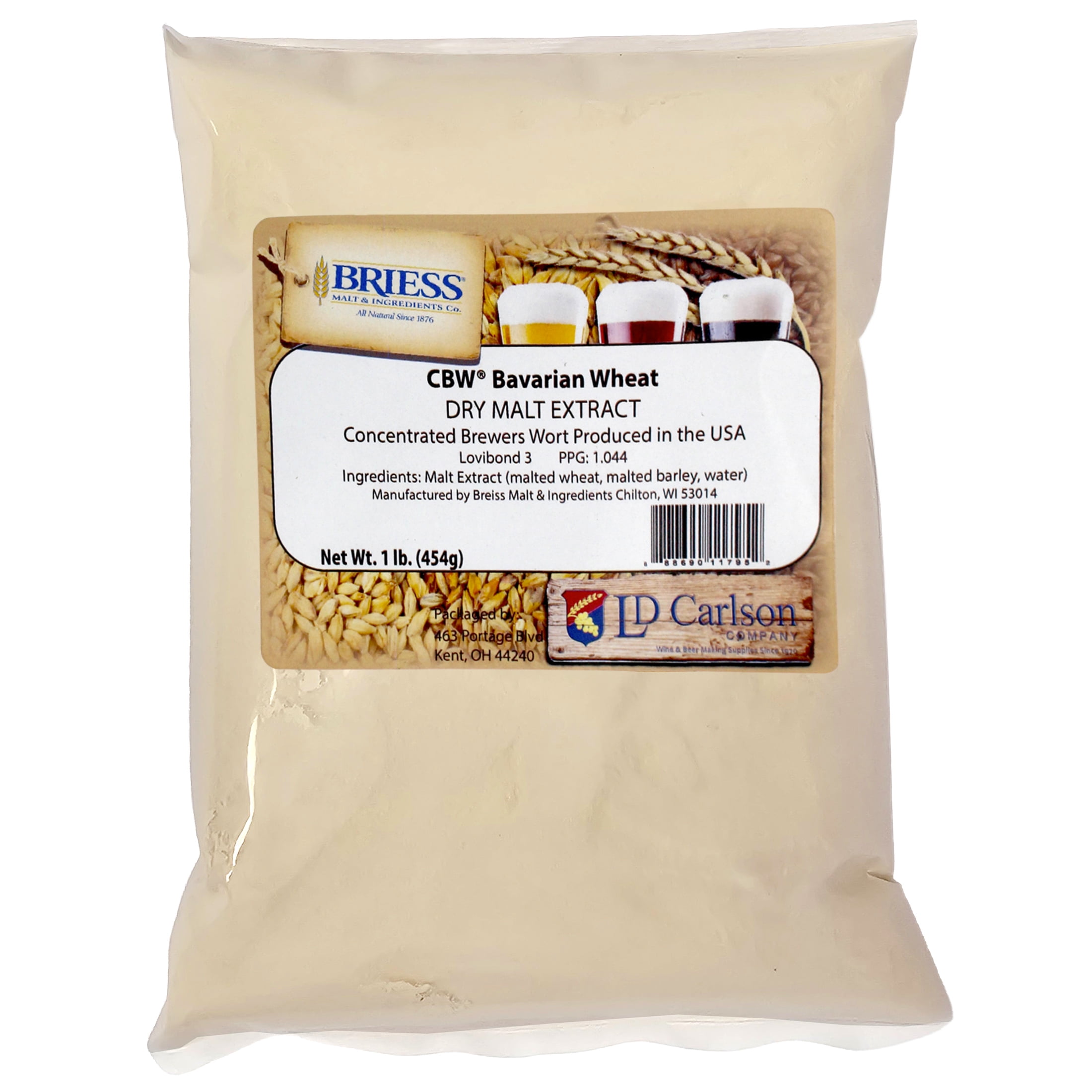 Briess - Dry Malt Extract - Bavarian Wheat - 1 lb. - Walmart.com