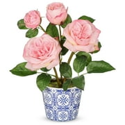 Painted Porcelain Rose