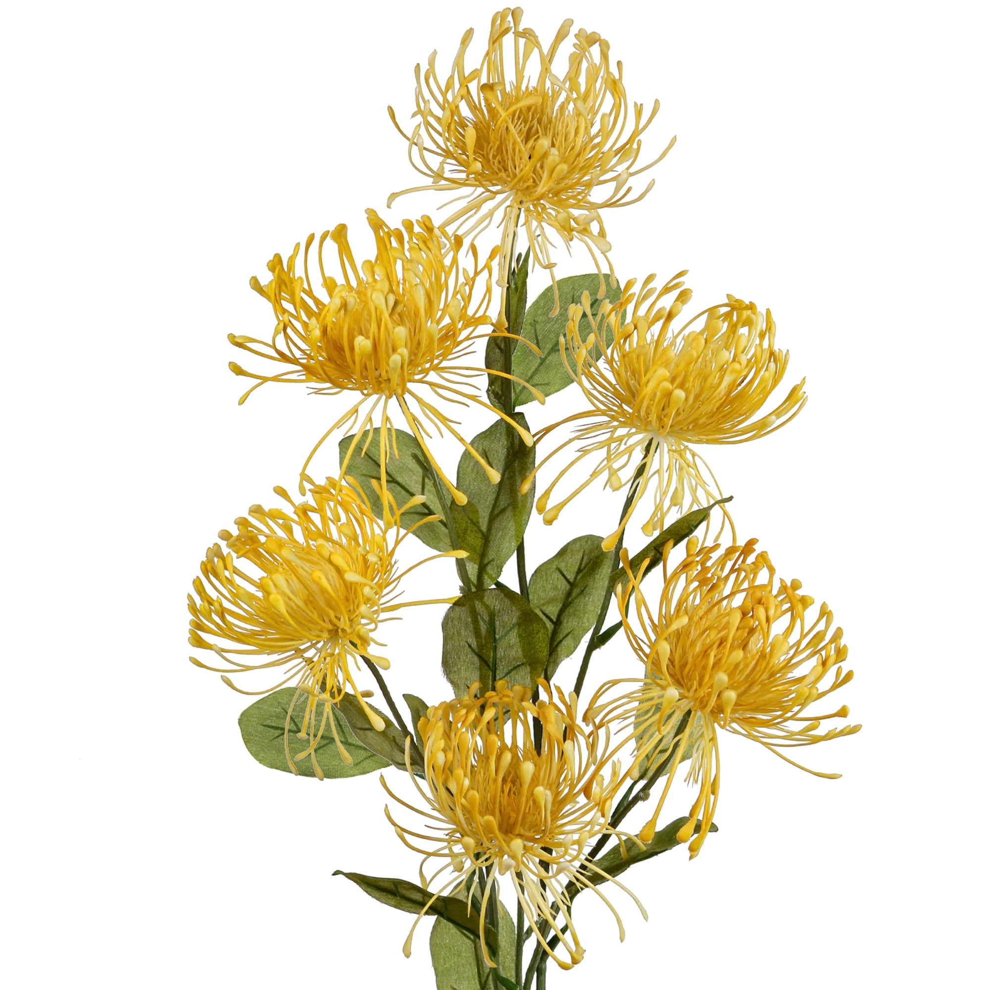 Briful 33" Artificial Flowers Spider Chrysanthemum Mum Plants 2Pcs Fake ...