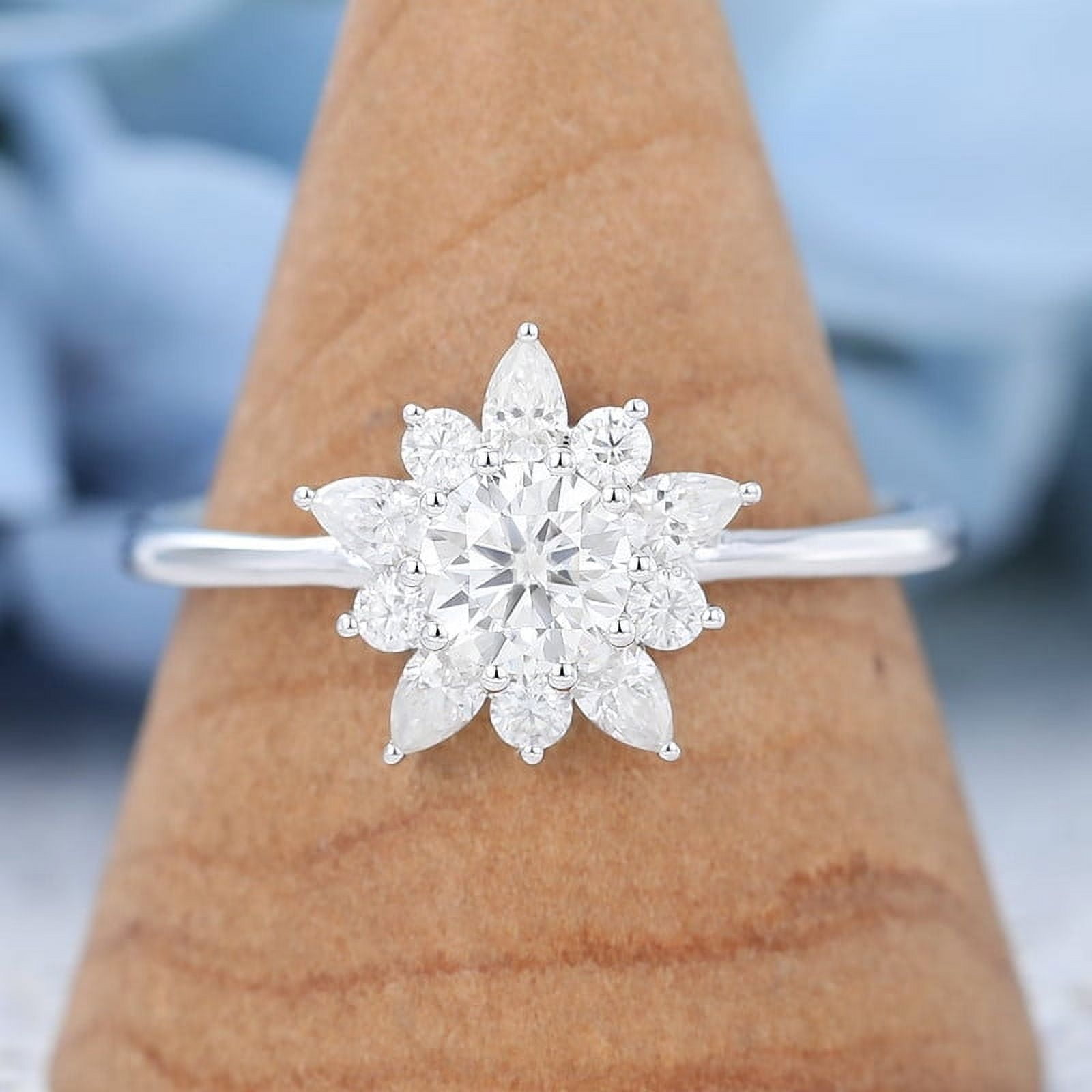 Brig Jewel 1.90 Ct Round Diamond Anniversary Ring - 14K White Gold ...