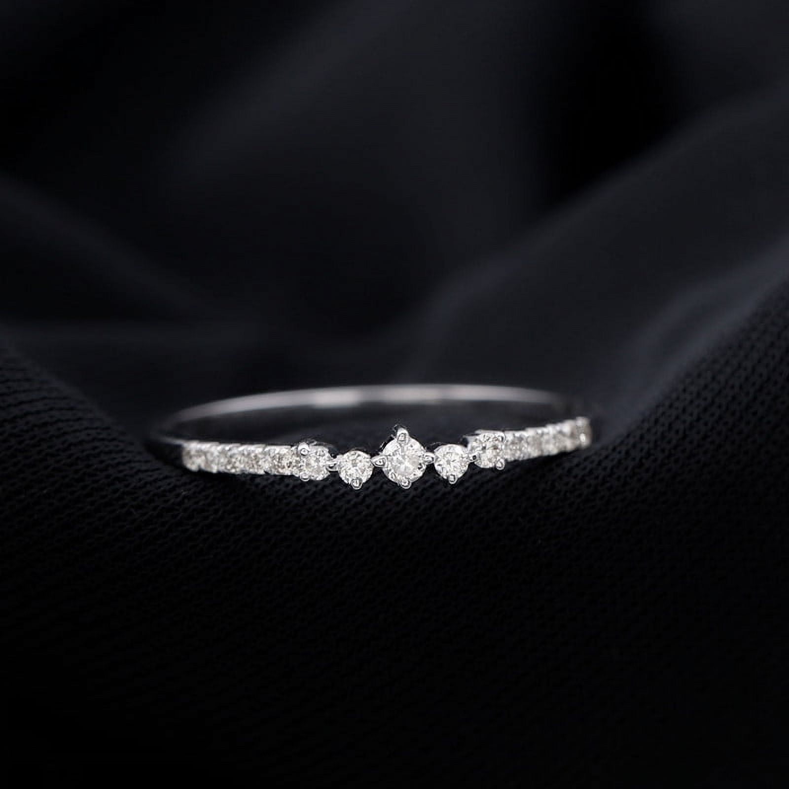 Brig Jewel 14K White Gold Plated 1.10 Ct Prong Set Round Cut Lab ...