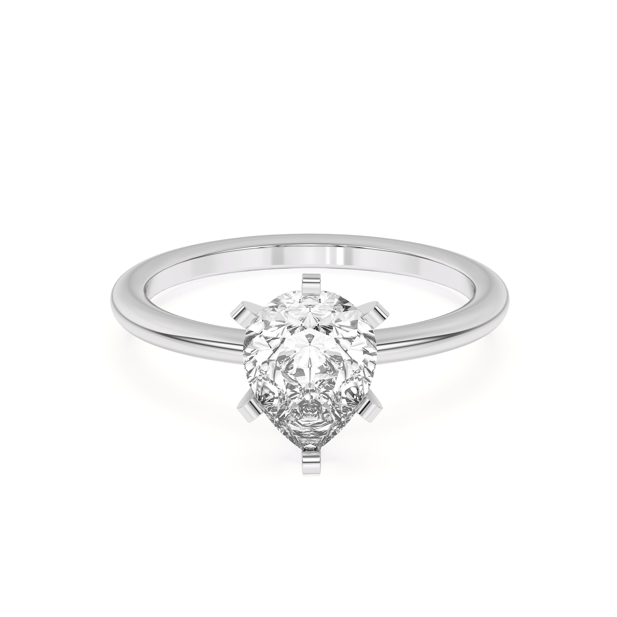 Brig Jewel 14K White Gold Plated 1.5 Ct Marquise Cut Moissanite Ring ...