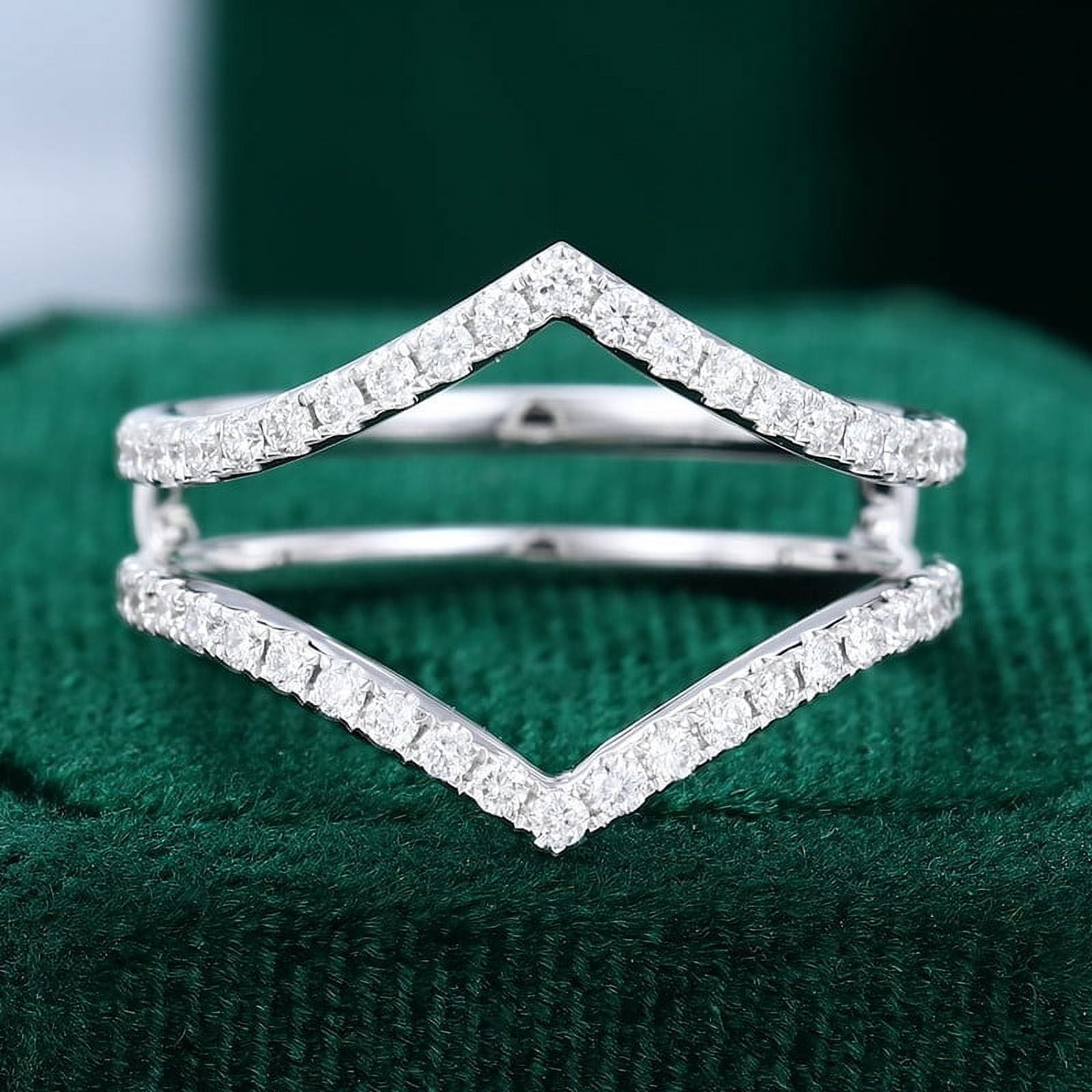 Brig Jewel 14K White Gold Plated Diamond Ring - Round Cut 1 Ct ...