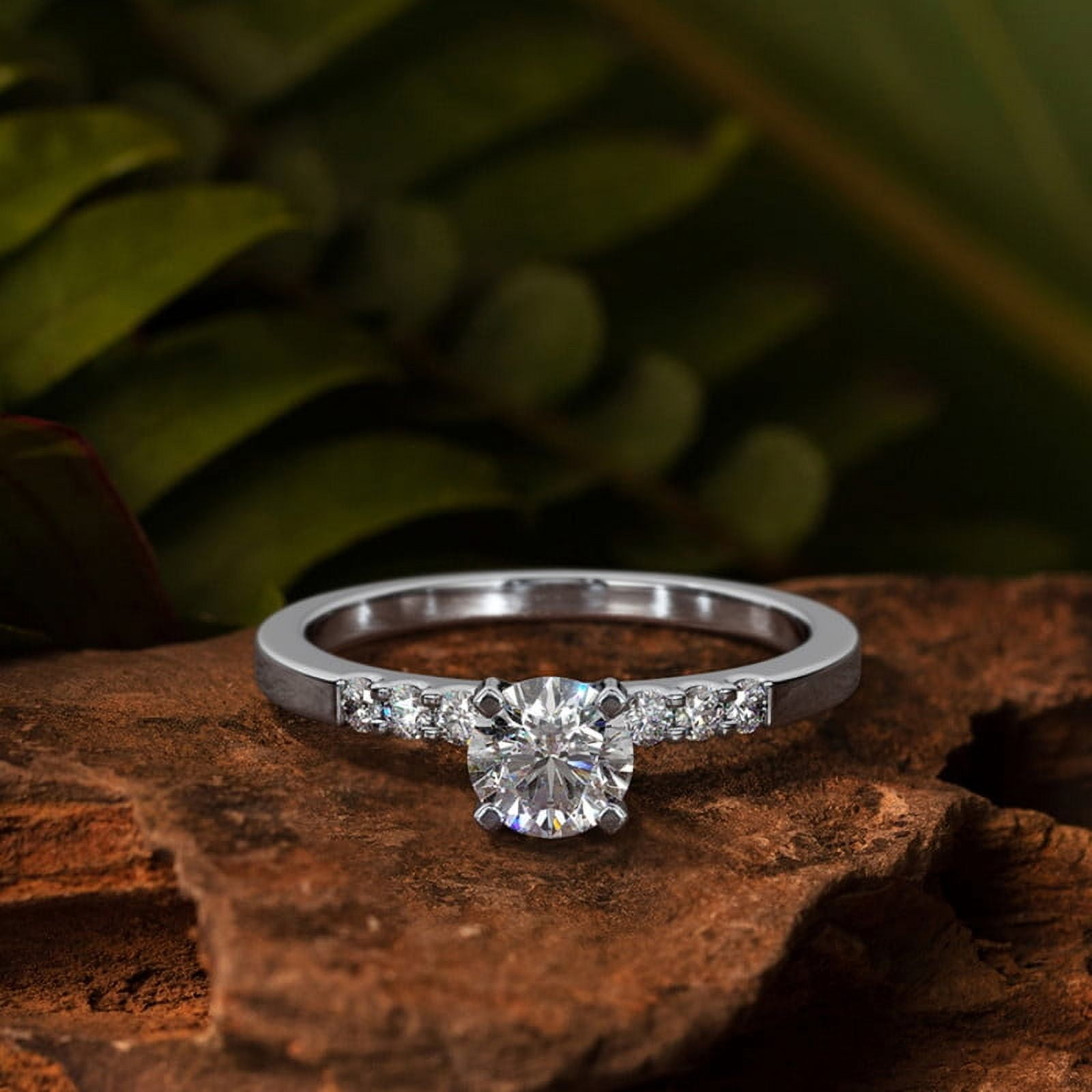 Brig Jewel 14K White Gold Plated Ring - 1.8 Ct VVS1/D Round Cut Lab ...