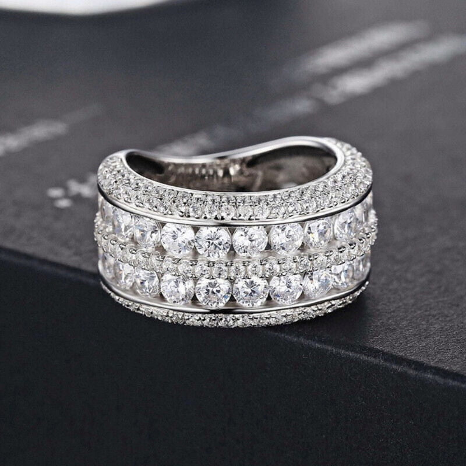 Brig Jewel 14K White Gold Ring - 2.2 Ct Round Cut Diamond Jewelry for ...