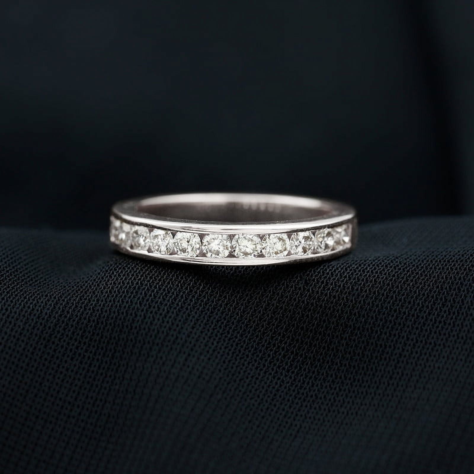 Brig Jewel 2.20 Ct Round VVS1/D Lab Diamond Ring - 14K White Gold ...