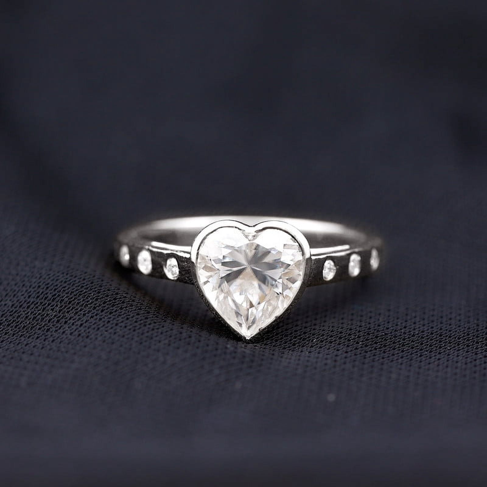 Brig Jewel 2 Ct Diamond Engagement Ring - Prong Set Style - 14K White ...