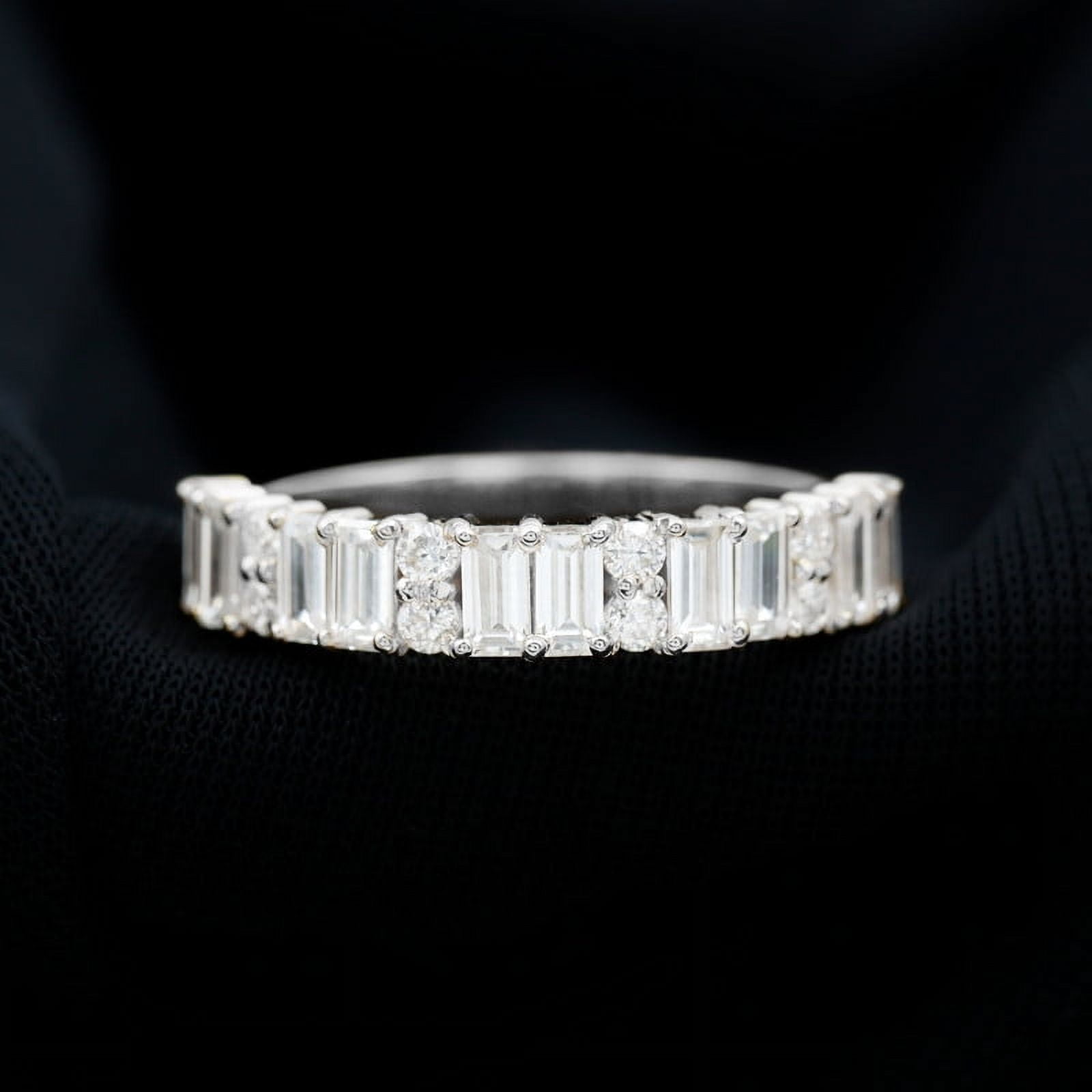 Brig Jewel 3.10 Ct Round VVS1/D Lab Simulated Diamond Ring - 14K White ...