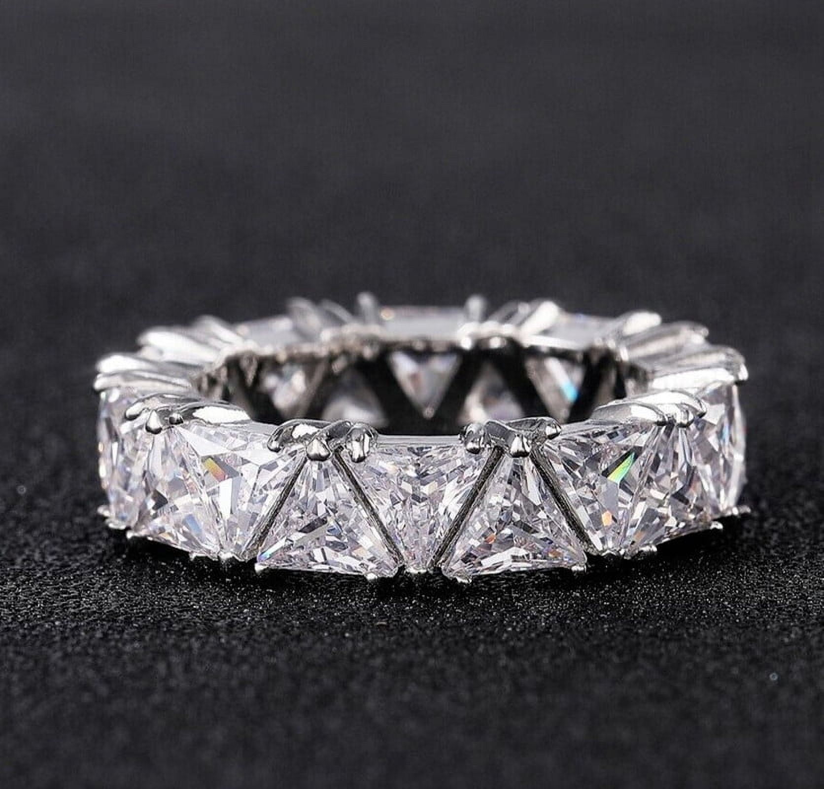 Brig Jewel 3 Ct Pear Shaped Lab Simulated Diamond - 14K White Gold ...