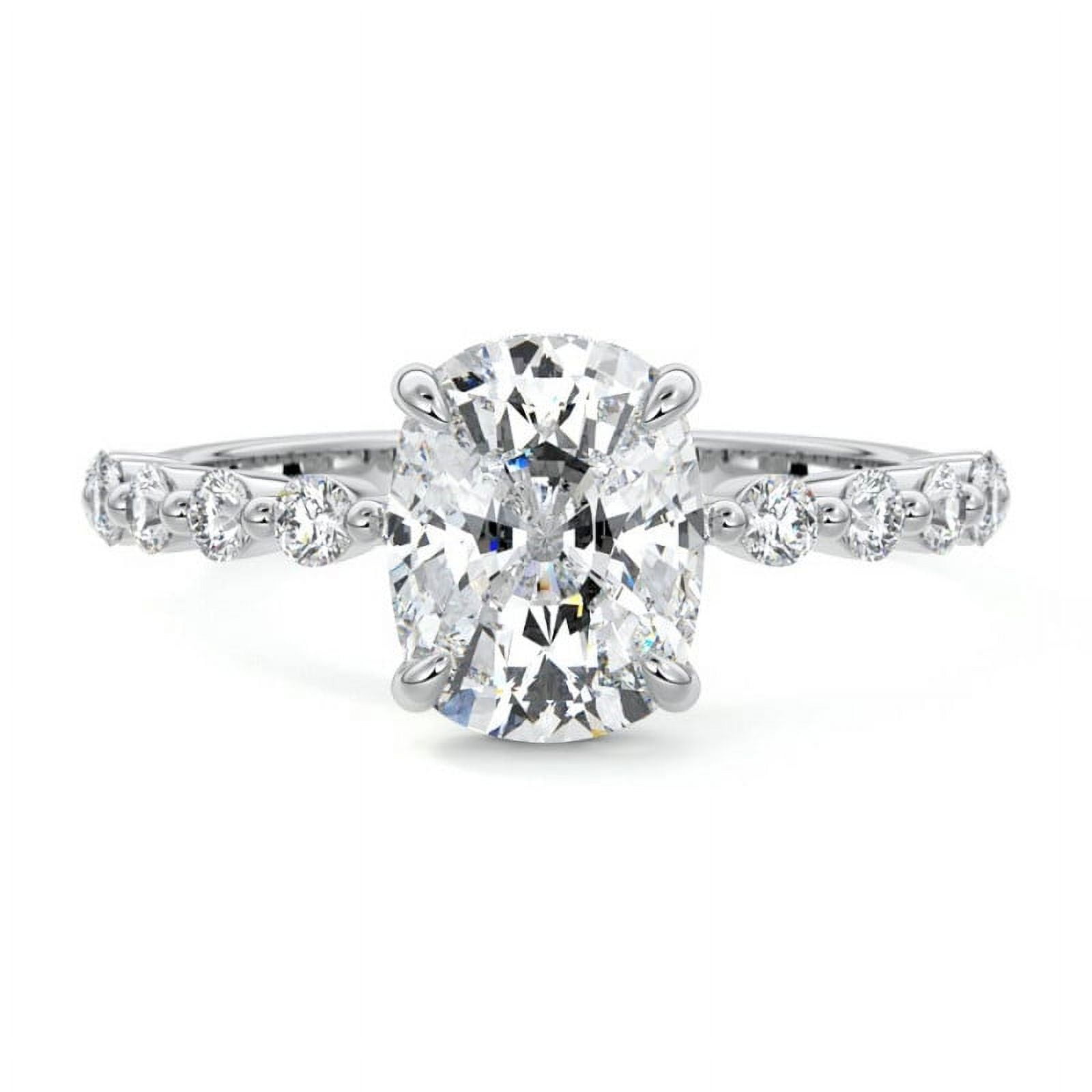 Brig Jewel Cushion Cut 1.9 Ct Lab Created Diamond Wedding Anniversary ...