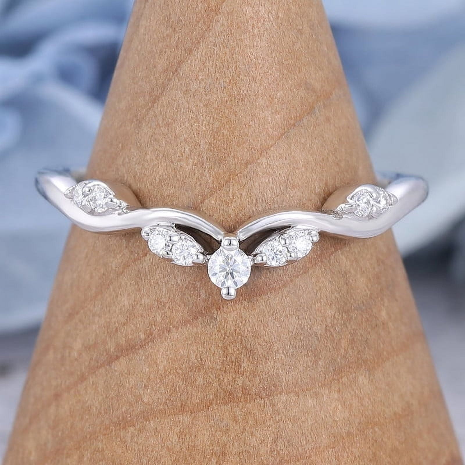 Brig Jewel Diamond Rings 14K White Gold Plated - 1.95 Ct Round Cut ...