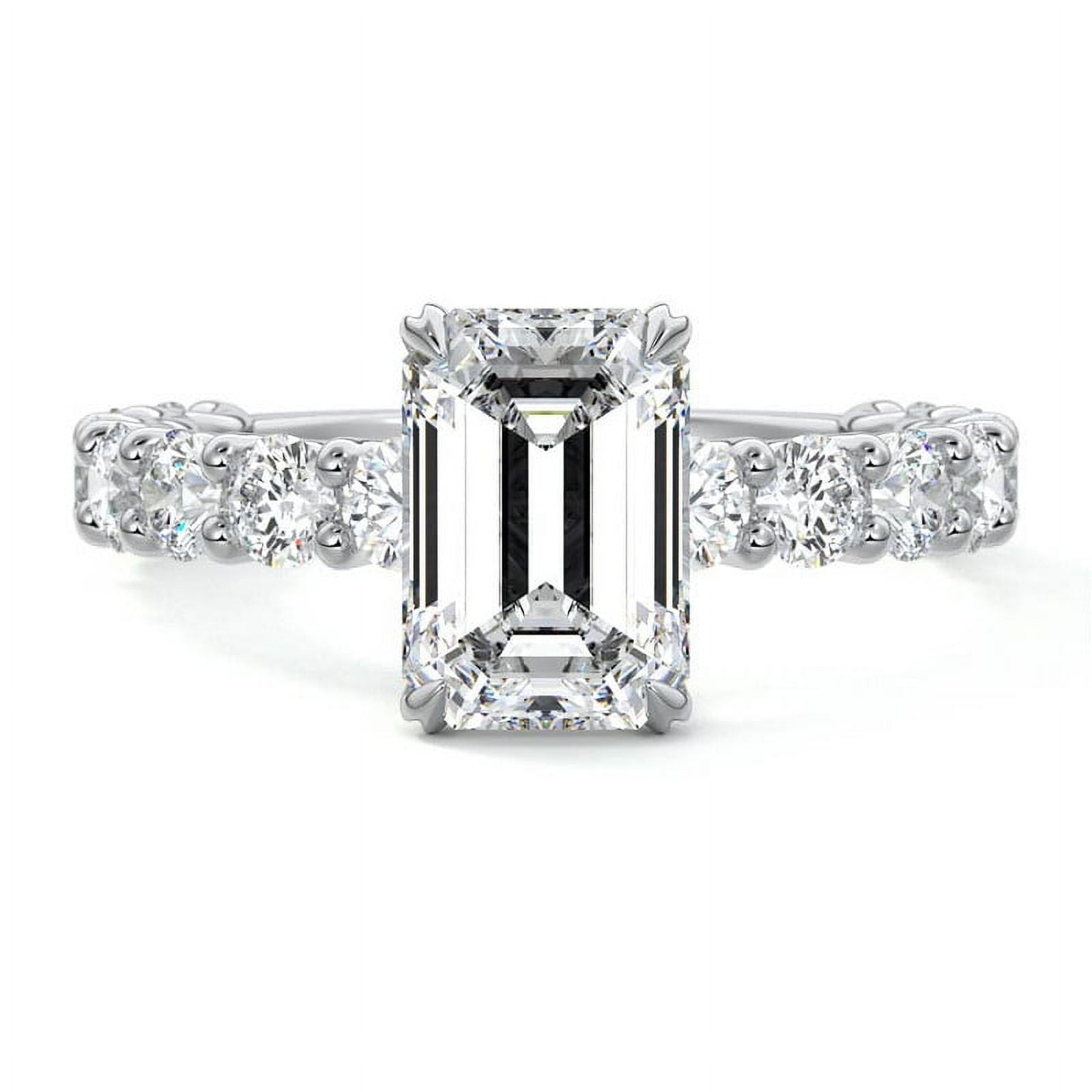 Brig Jewel Emerald Cut Excellent 2 Ct Diamond Ring For Women's - White ...