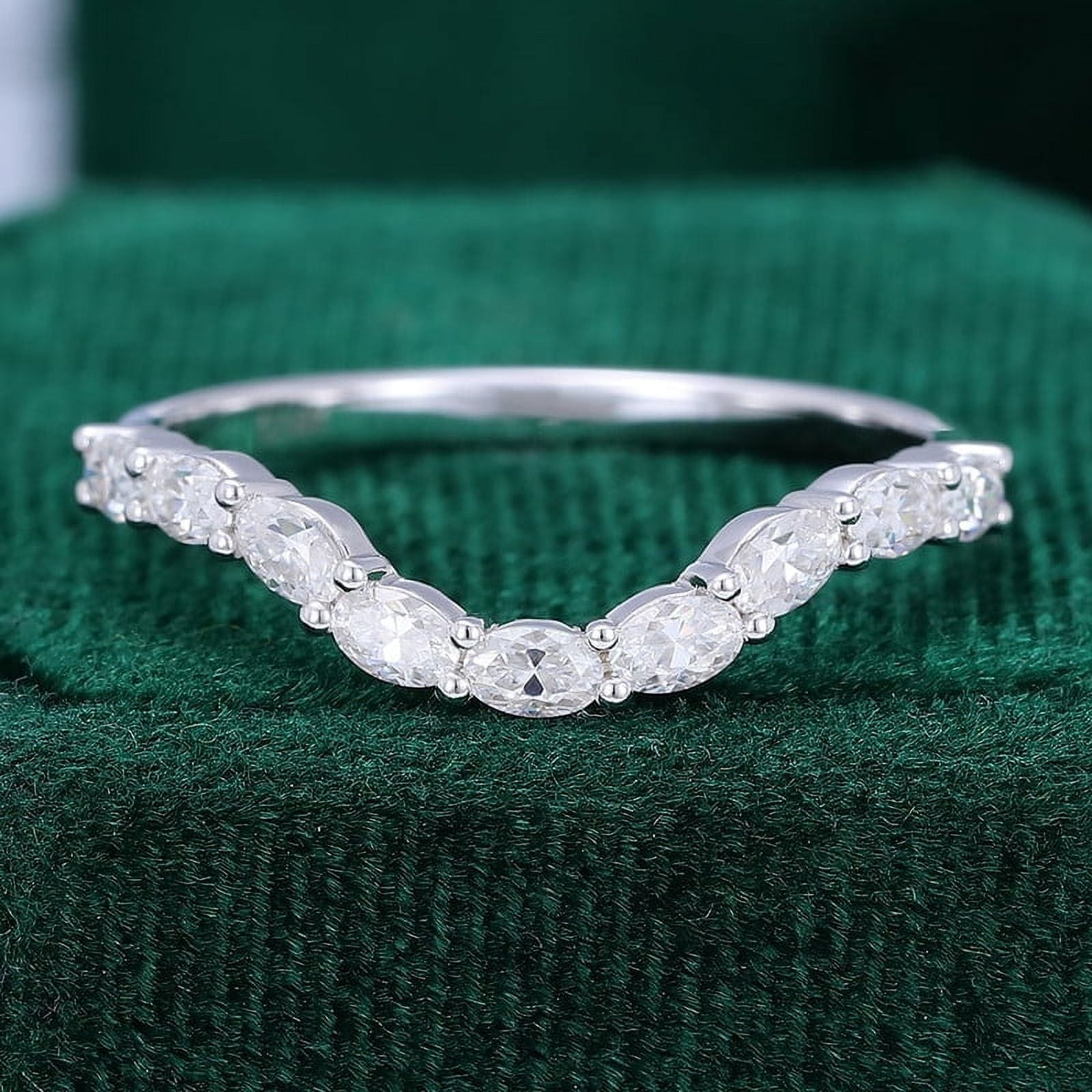 Brig Jewel Oval Cut 1.5 Ct Excellent Diamond Ring for Women - 14K White ...