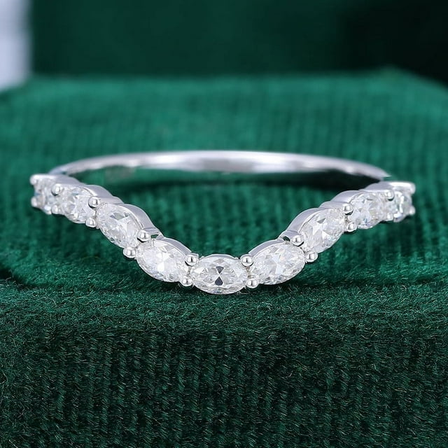 Brig Jewel Oval Cut 1.5 Ct Excellent Diamond Ring for Women - 14K White ...