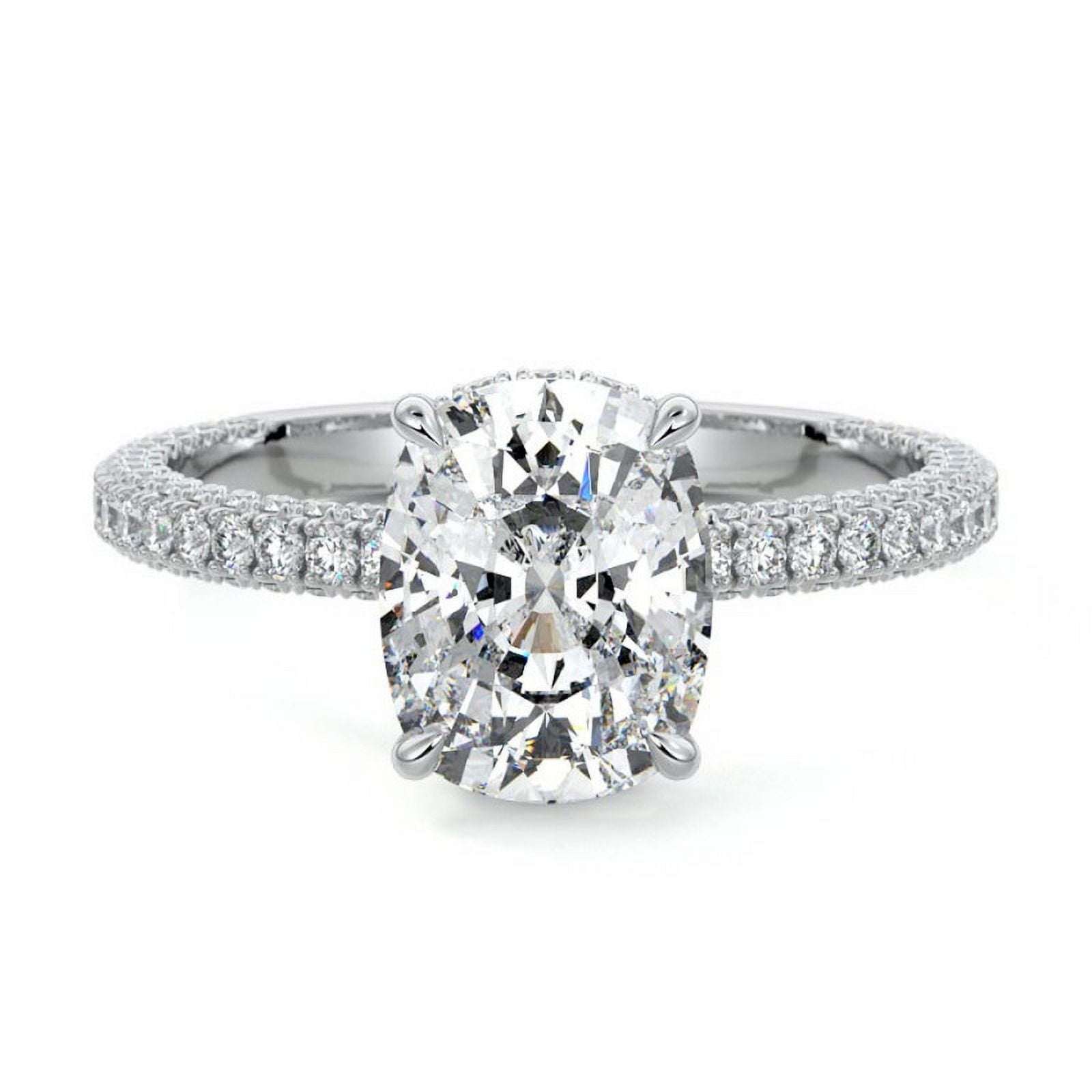 Brig Jewel Oval Cut 1.8 Ct Lab Created Diamond Wedding Anniversary Ring ...