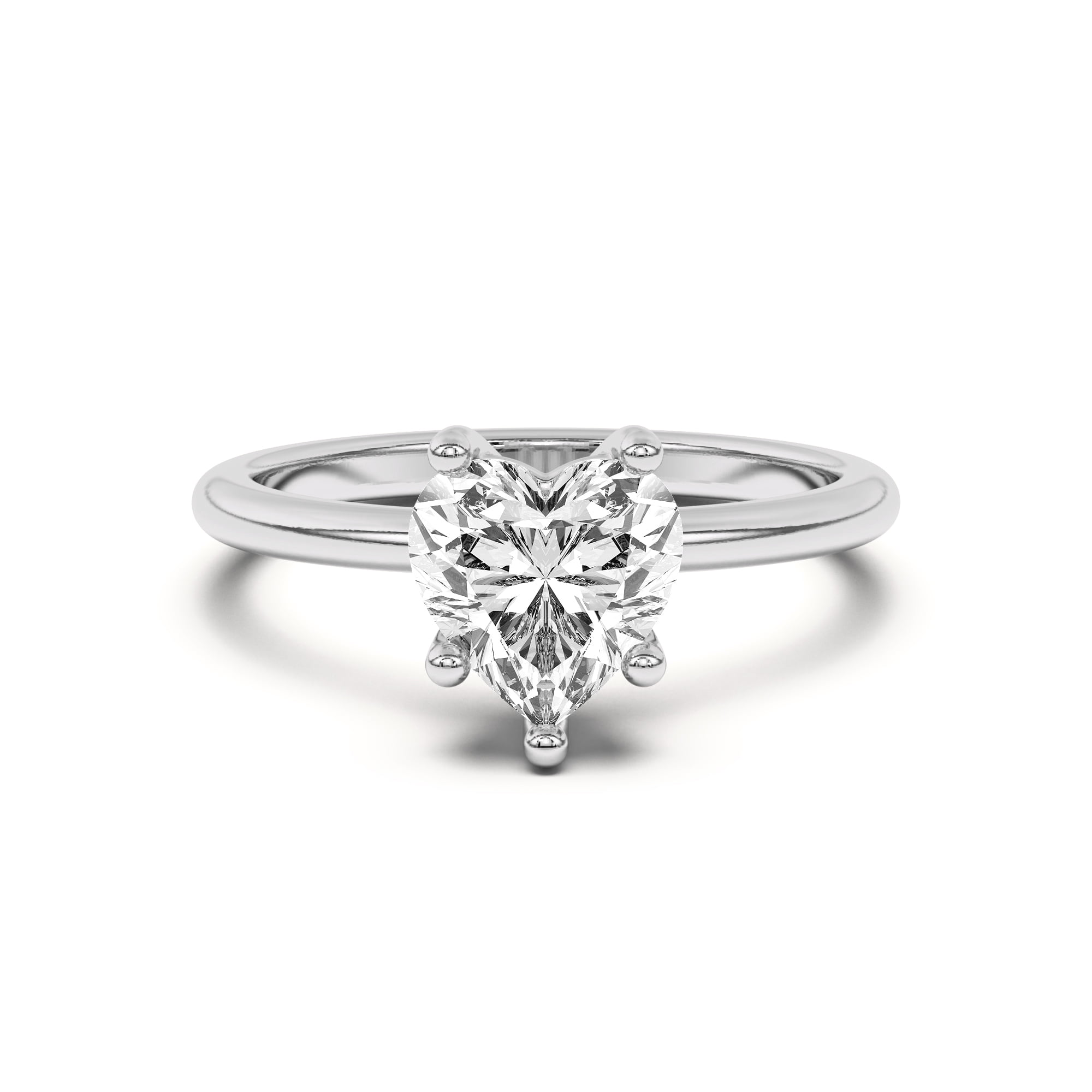 Brig Jewel Wedding Engagement Ring for Wife - 1.6 Ct Heart Cut ...