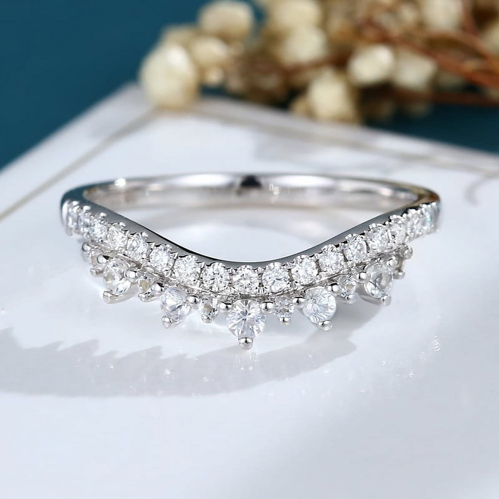 Brig Jewelry 1.8 Ct Round Brilliant Cut Moissanite Ring for Her - 14K ...