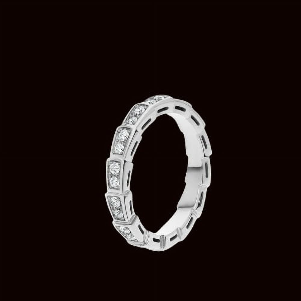 Brig Jewelry 2.31 Ct VVS1/D Round Cut Moissanite Ring - 14K White Gold ...