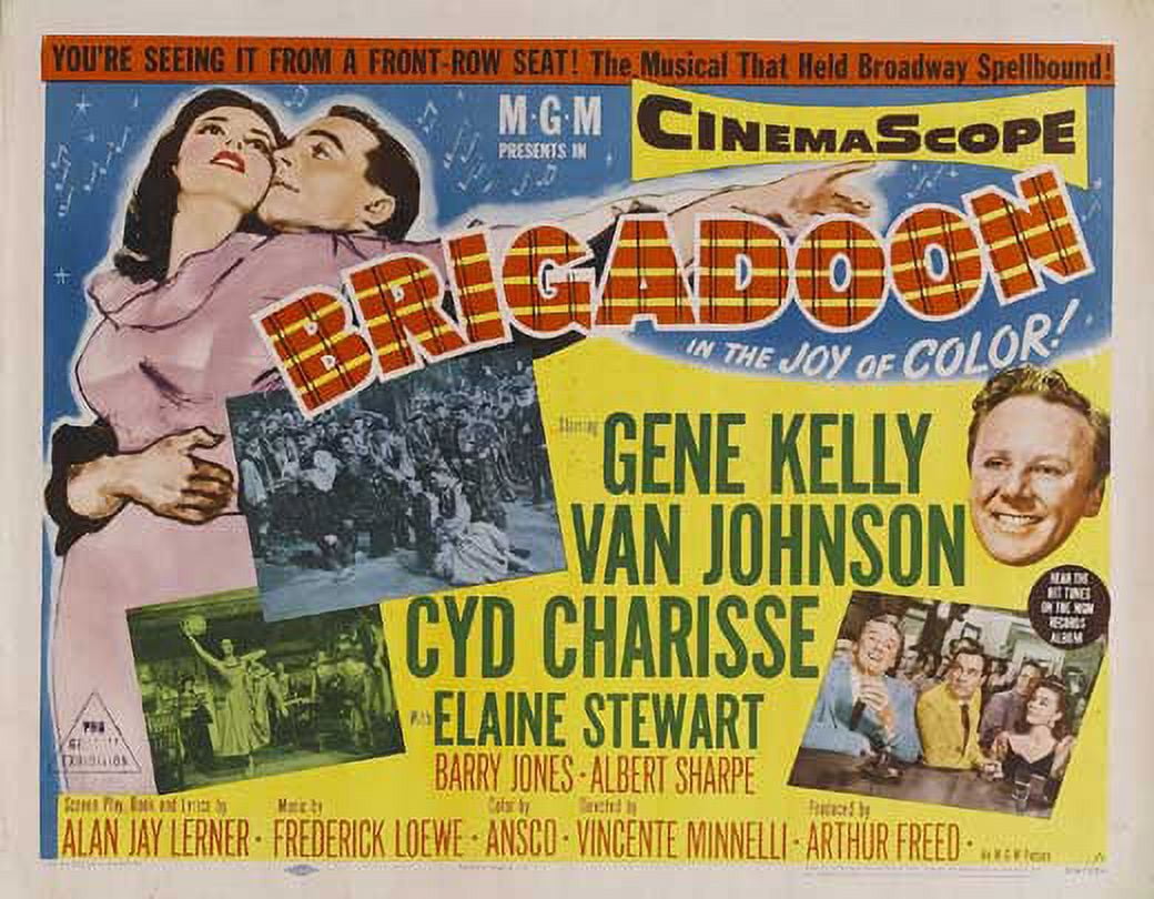Brigadoon - movie POSTER (Half Sheet Style B) (22" x 28") (1954 ...