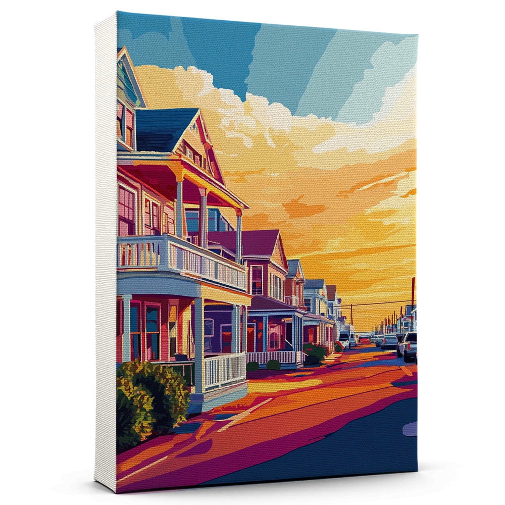 Brigantine Travel Canvass, New Jersey Canvass Wall Art, Brigantine ...