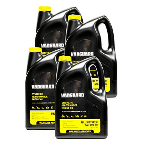 Briggs 4PK Vanguard 15W-50 Heavy Duty Synthetic Oil 5-Quart 100170 ...