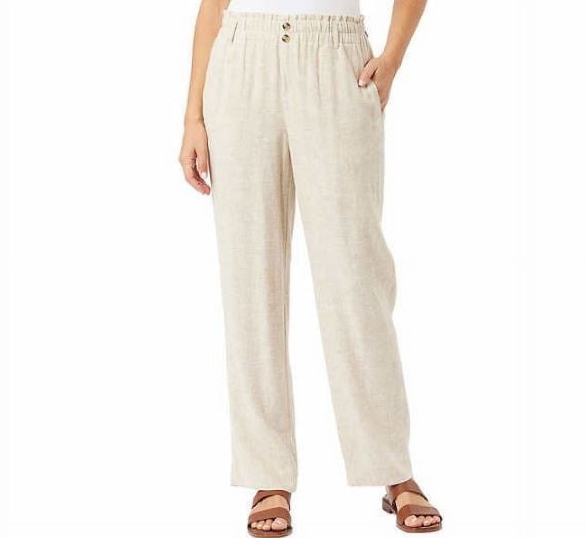 Briggs Ladies' Linen Blend Pants, Tan XL - Walmart.com