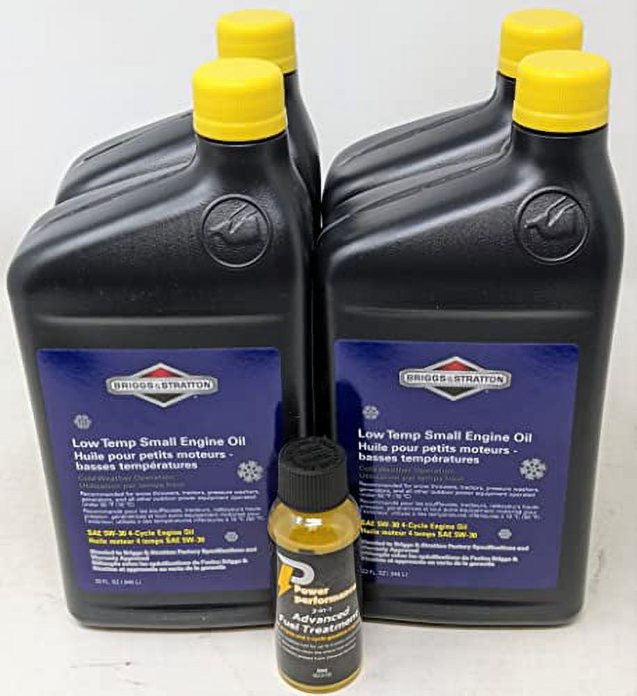 Briggs & Stratton 100030C SAE 5W-30 4-Cycle Snow Thrower Oil Quart ...