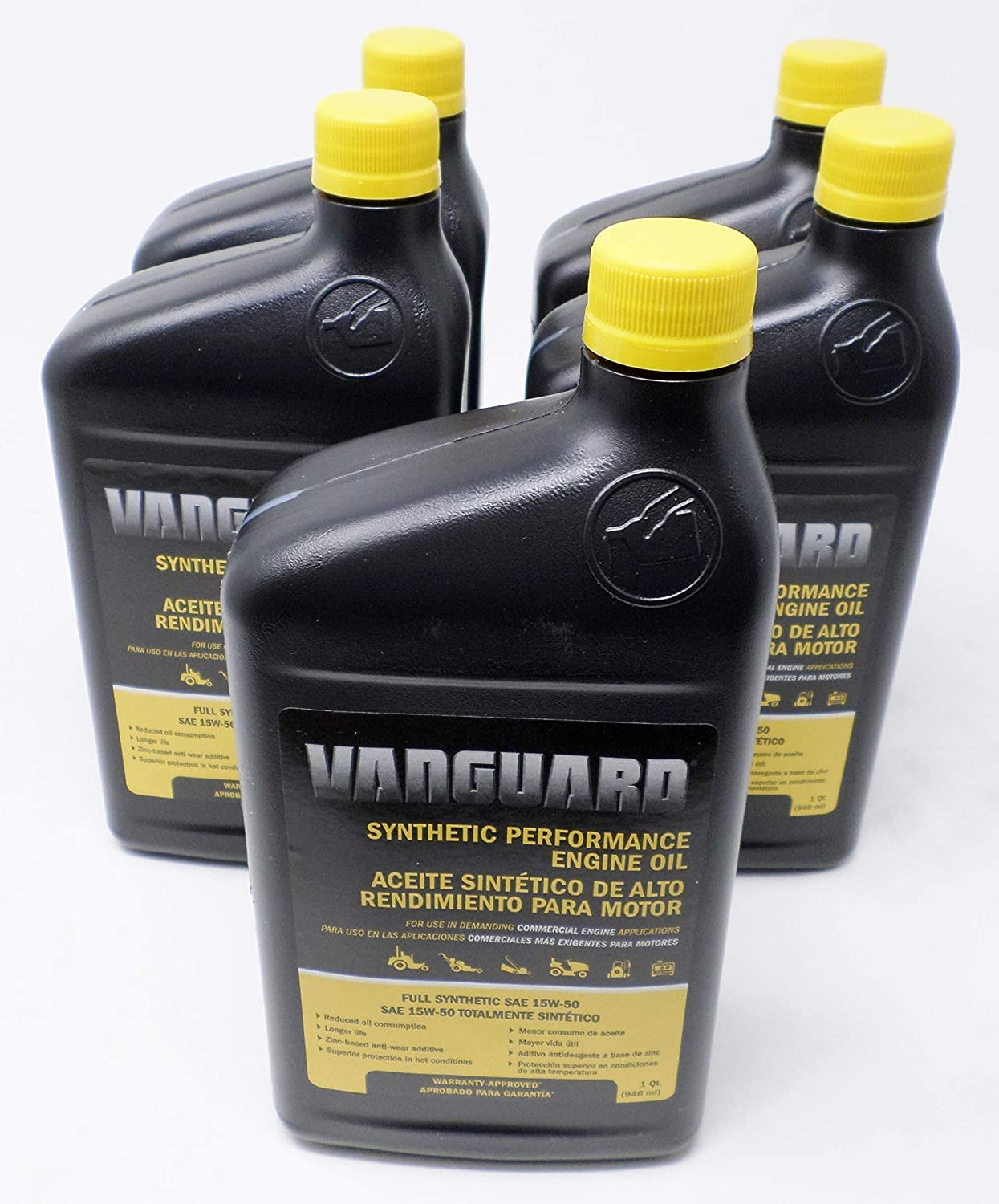 Briggs & Stratton 5 Pack 15W-50 Quarts Full Synthetic Vanguard Engine ...