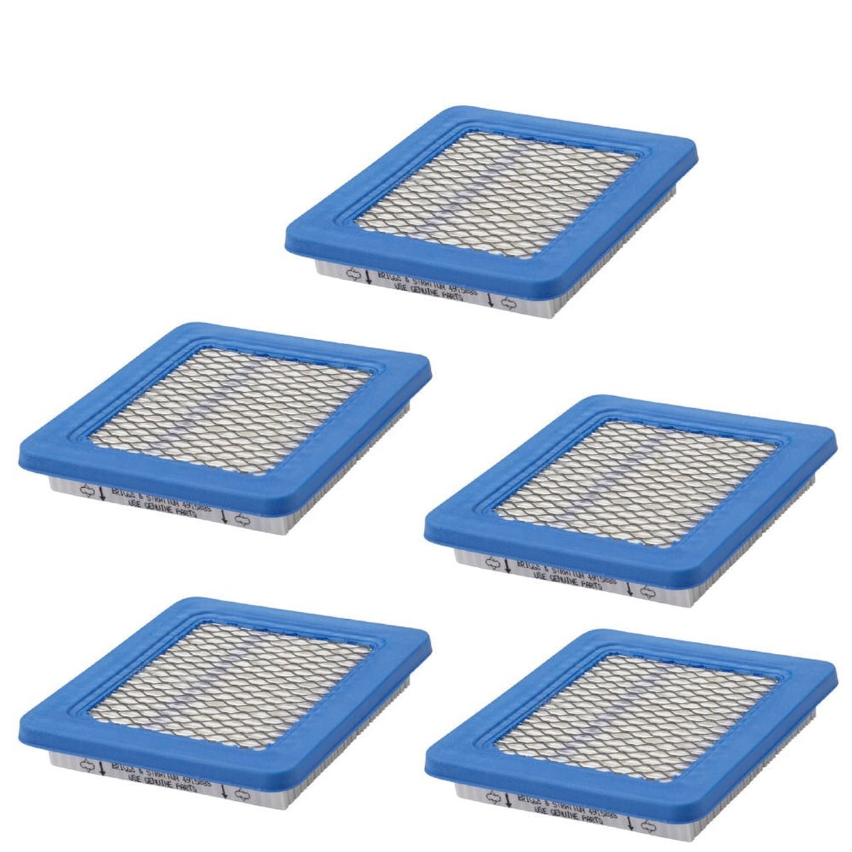 Briggs & Stratton (5 Pack) 491588B Flat Air Filter Cartridge # 491588B ...
