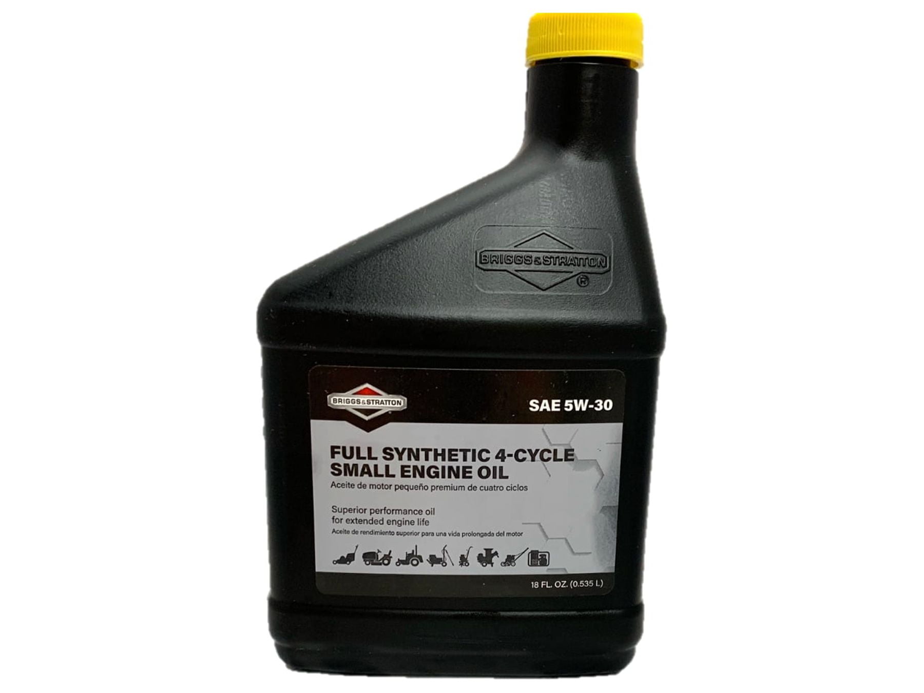 Briggs & Stratton 5W-30 Full Synthetic Oil for Small Engines, 18 oz ...