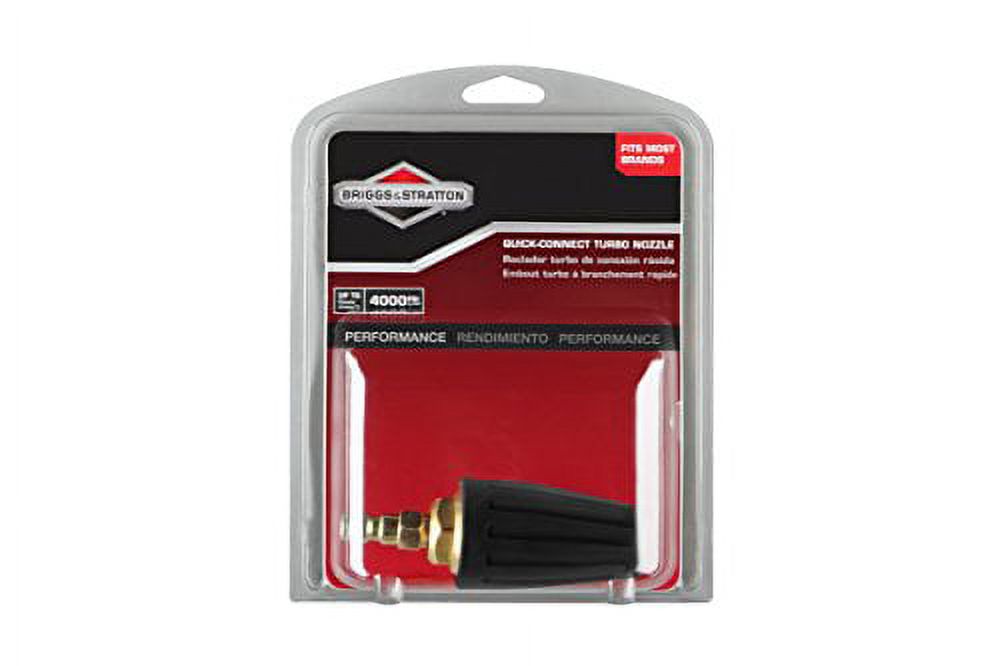 Briggs, Stratton 6196 Quick-Connect Turbo Spray Nozzle For Pressure Washers Up To 4000 Psi ...