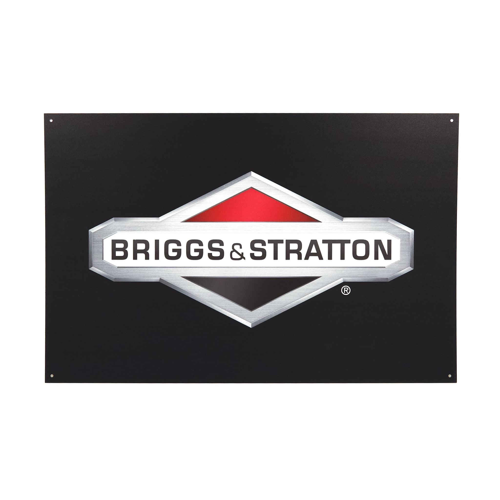 Briggs & Stratton Black Alum Logo Sgn 3X2 Part # BS-AM9873A - Walmart.com