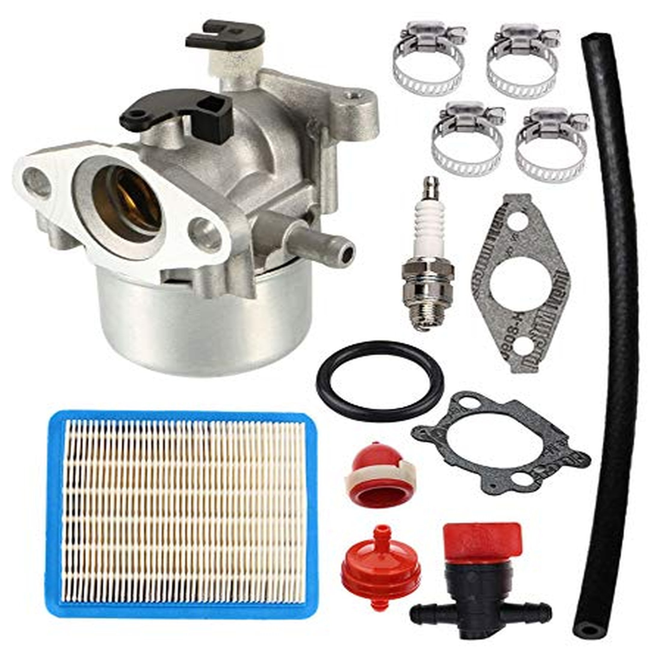 Briggs Stratton Carburetor Kit with Air Filter and Spark Plug for Lawn ...