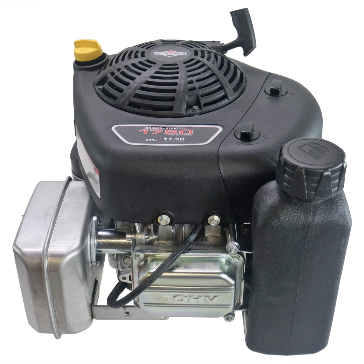 "Briggs & Stratton 10.5hp Vertical Engine, 1""Dx3-5/32""L Shaft, Intek/AVS, 16amp, Recoil ...